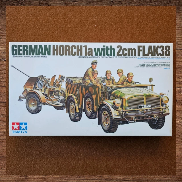 TAMIYA 35105 GERMAN Horch 1a with 2cm Flak 38 1/35 Modellbausatz WH WSS NEU OVP EUR 20,51 ...