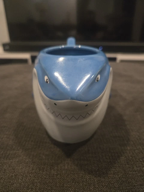 DISNEY PIXAR FINDING Nemo 3D Bruce Shark Ceramic Coffee Mug Blue ...