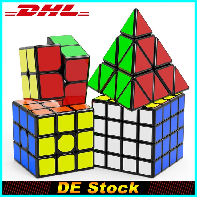 ANFÄNGER SPEED CUBE Set 4er Zauberwürfel Cube Intelligenz Speed Magic ...