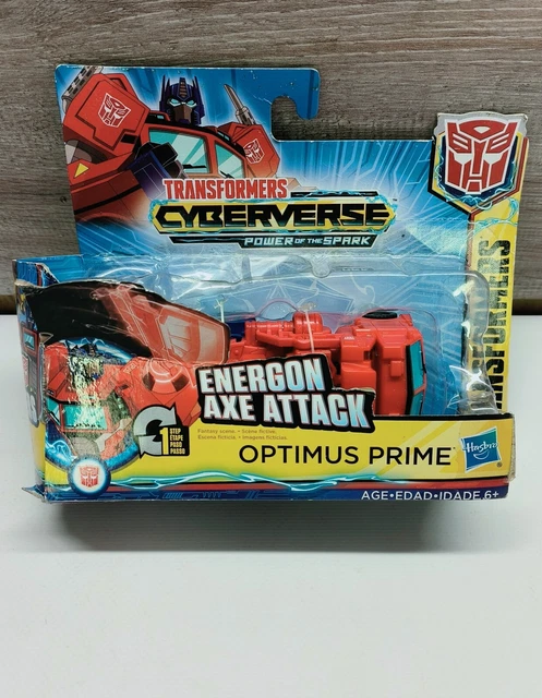 TRANSFORMERS ENERGON AXE Attack Optimus Prime Cyberverse Action ...