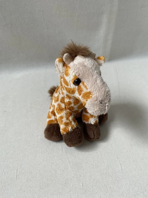 GIRAFFE SMALL TEDDY Bear Soft Stuffed Plush Toy Beanie Safari Animal ...
