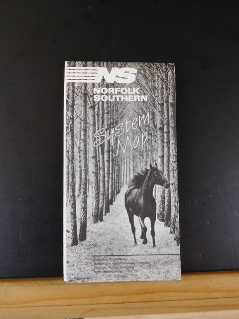 NORFOLK SOUTHERN RAILROAD 1989 System Map £11.45 - PicClick UK