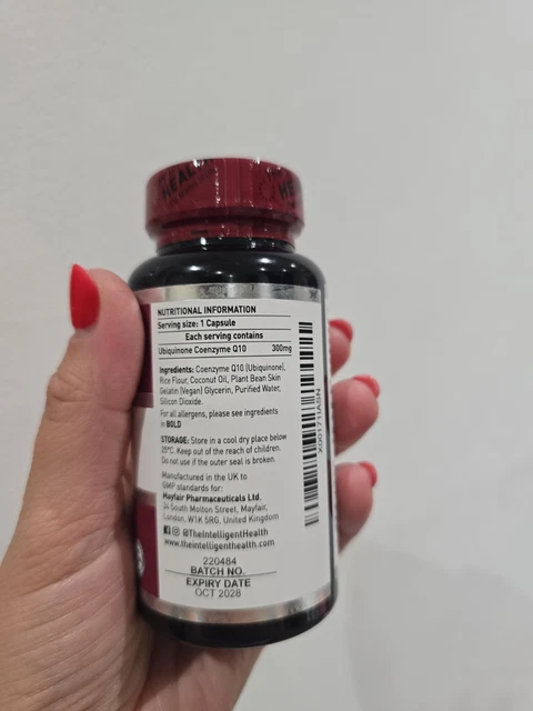 COQ10 UBIQUINONE HIGH Absorption Q10 Coenzyme 300mg 120 Vegetarian ...