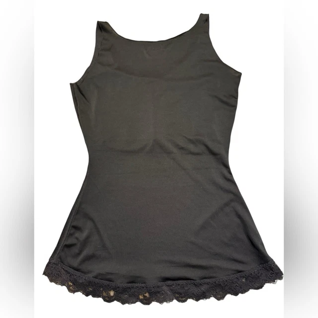 SPANX ELEGANT BLACK Lace Trim Tank Shapewear Medium £22.29 - PicClick UK