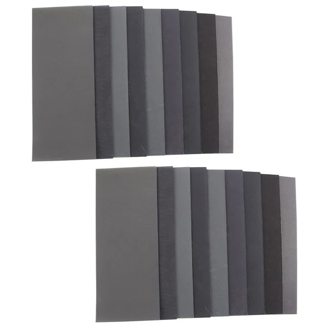 90 SHEETS PAPIER Abrasif Meuler Du De Verre Automobile Ponçage Pour L ...