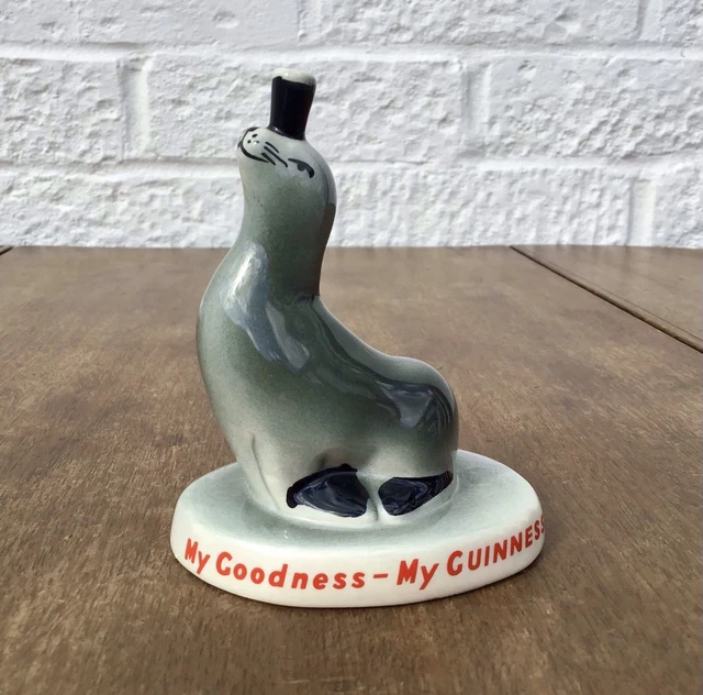 GUINNESS CARLTON WARE Grey Seal Balancing A Pint Of Guinness ...