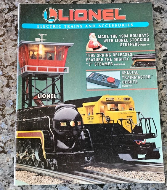 RARE VINTAGE LIONEL Train Catalog Locomotive, Steam Engine, & Accessories 1995 ☆ £6.81 - PicClick UK