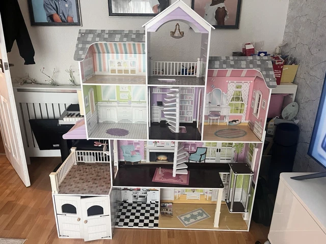KIDKRAFT GRAND MANSION Wooden Dolls House with Furniture £0.91 ...