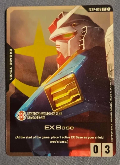 EX BASE EXBP-005 Gundam TCG BANDAI FEST 2025 EXCLUSIVE Foil Promo ...