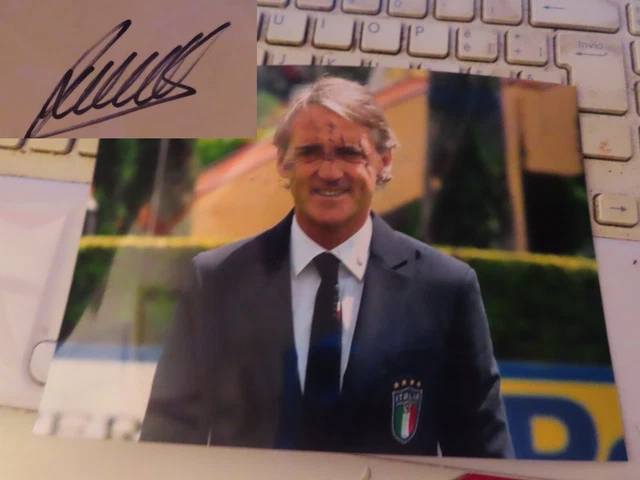 AUTOGRAFO ORIGINALE DI ROBERTO MANCINI EUR 30,00 - PicClick FR