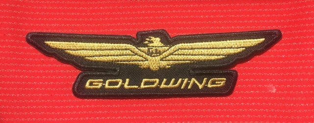 HONDA GOLDWING LOGO touring bike motorcycle Gold Wing sew iron on patch ...