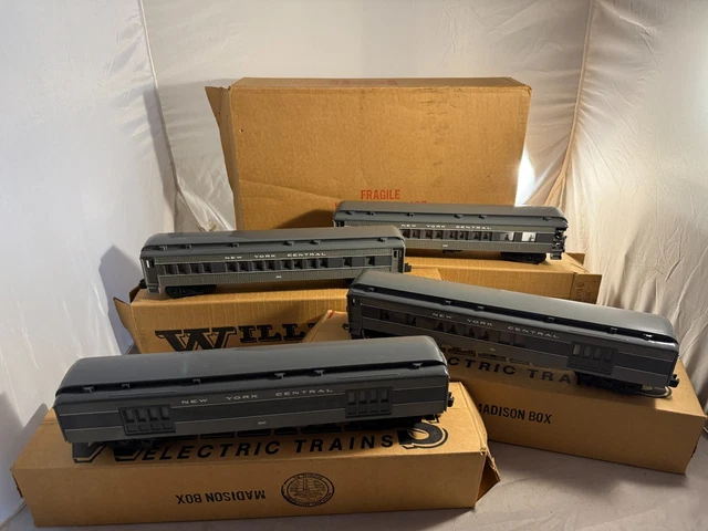 WILLIAMS ELECTRIC TRAINS O Gauge Railway No. 5510 NYC Madison Set of 4 ...