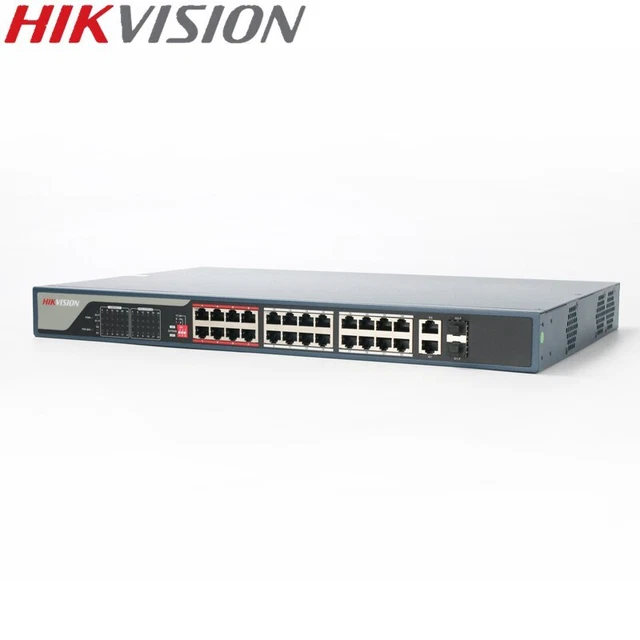 HIKVISION DS-3E0326P-E POE Switch Unmanaged 24 ports 24CH NVR CCTV IP ...