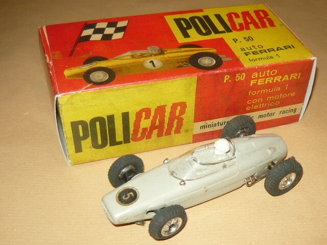 POLICAR P50 FERRARI F1 Automodello Slot Car Pista Elettrica Scala 1/32 ...