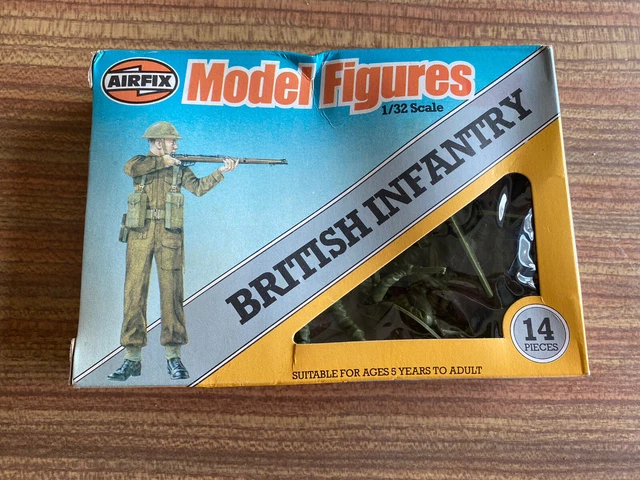 VINTAGE 1/32 AIRFIX British Infantry model figures - 1981 - New Unused ...