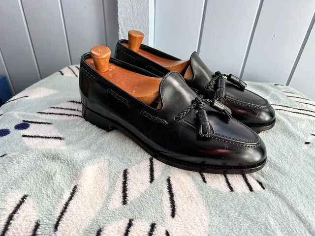 MOCASSINO NAPPA ALFRED Sargent x Crombie UK7,5 chiesa formale casual vintage raro EUR 21,09 ...