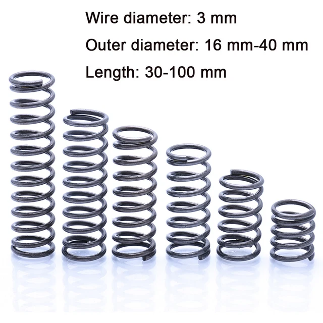 WIRE DIAMETER 3.0MM Black Compression Spring Steel Material Springs For ...