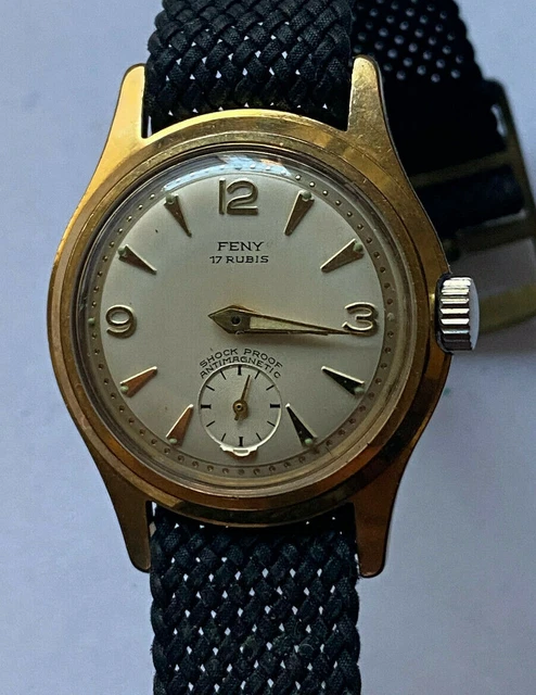 FENY 17 RUBIS - Handaufzug , kleine Sekunde- Vintage Uhr Herren - Werk ...