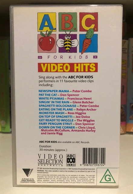 ABC FOR KIDS - VIDEO HITS - ABC For Kids - VHS $49.95 - PicClick AU