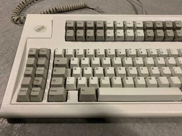 VINTAGE IBM 1394100 Model M 122-Key Terminal Mechanical Clicky Rj11 ...