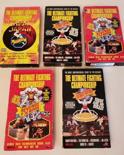 THE ULTIMATE FIGHTING Championship VHS Lot of 5. Revenge, Japan ...