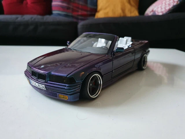 BMW 325I CONVERTIBLE 1/18 tuning modified caméléon umbau conversion ...
