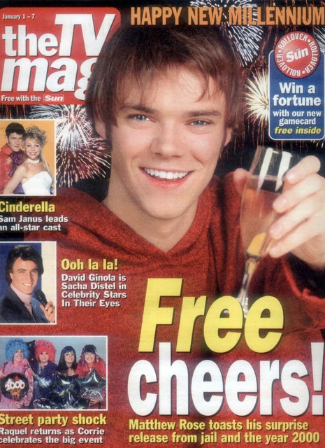 SUN TV MAG 1 Jan 2000 . Eastenders Joe Absolom Front Cover . Not Radio ...