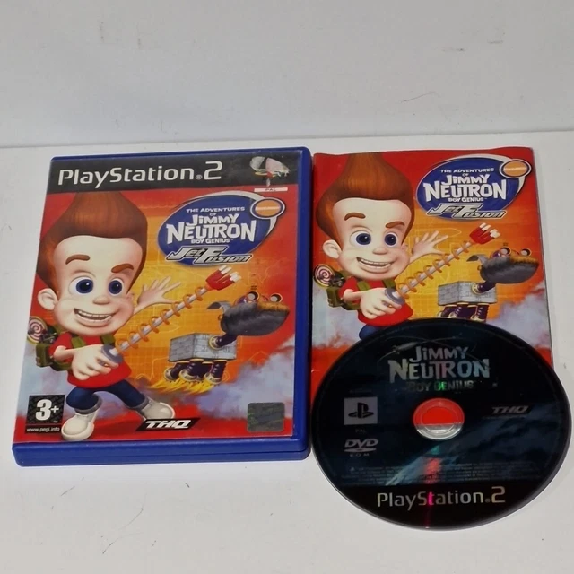 THE ADVENTURES OF Jimmy Neutron Boy Genius Jet Fusion PlayStation 2 PS2 ...