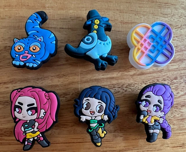6 X HUNTR/X Huntrix K-Pop Demon Hunters Movie Jibbitz Shoe Charms For ...