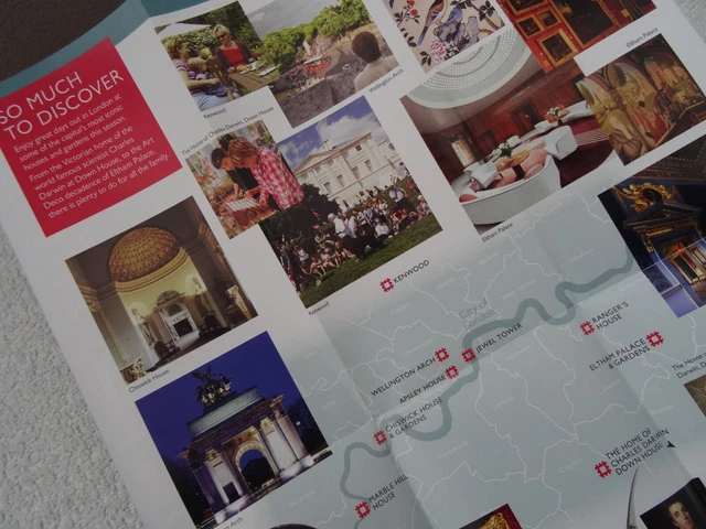 HISTORIC LONDON ENGLISH HERITAGE Map/Guide Leaflet: Kenwood,Apsley ...