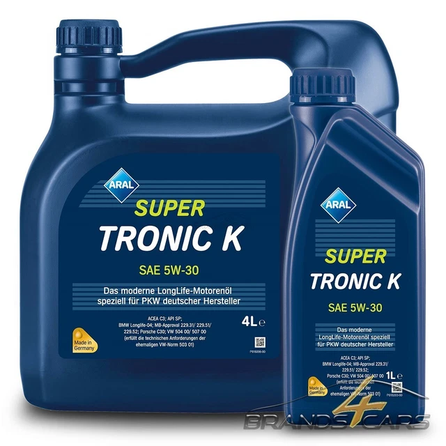 ARAL 5 L Liter Supertronic Super Tronic K 5W-30 Motor-Öl Motoren-Öl ...