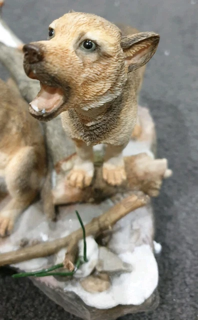 COUNTRY ARTISTS WOLF "Early Thaw - Siblings" 04246 Sculpture $280.00 ...