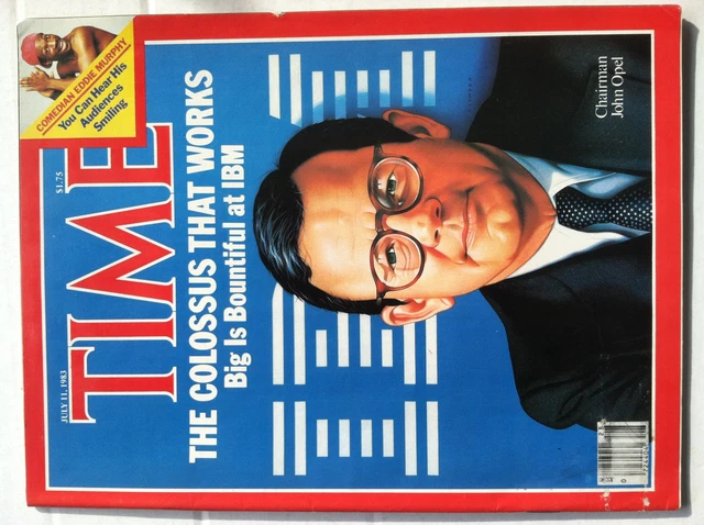 1983 IBM PRÉSIDENT JOHN OPEL & COMEDIAN SNL EDDIE MURPHY Sports ...