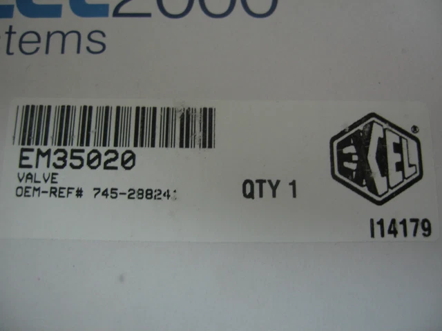 PP-7 PUSH PULL Dash Valve Excel P/N EM35020 Ref. # Bendix 288241 ...