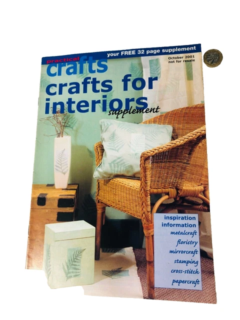 MAGAZINE CRAFTS FOR Interiors Supplement Craft October 2001 Mag nfb £4. ...