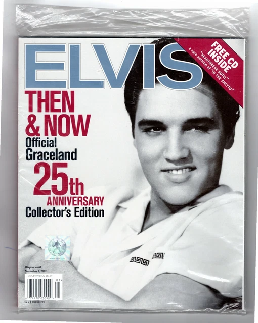 ELVIS THEN AND Now Graceland 25th Anniversary Edition 2002 CD Magazine ...