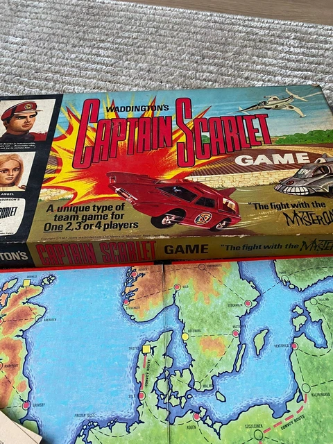 CAPTAIN SCARLET 1967 Vintage Board Game - Mysterons £15.00 - PicClick UK