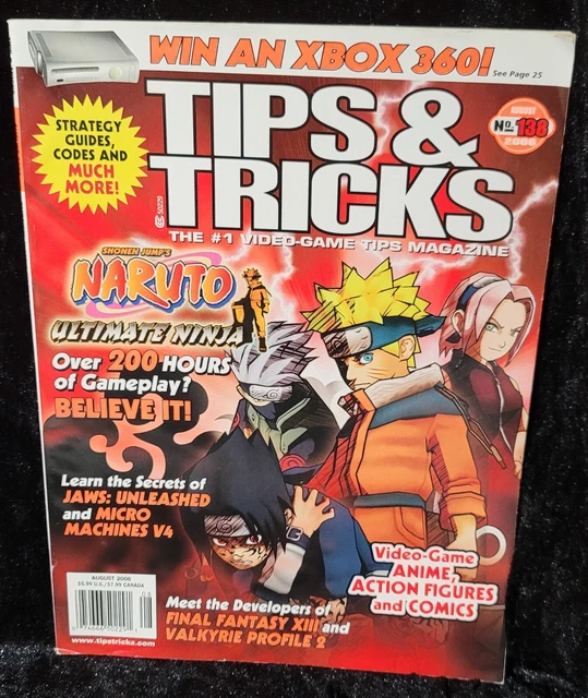 TIPS AND TRICKS Magazine #138 August 2006 Naruto Anime £3.17 - PicClick UK