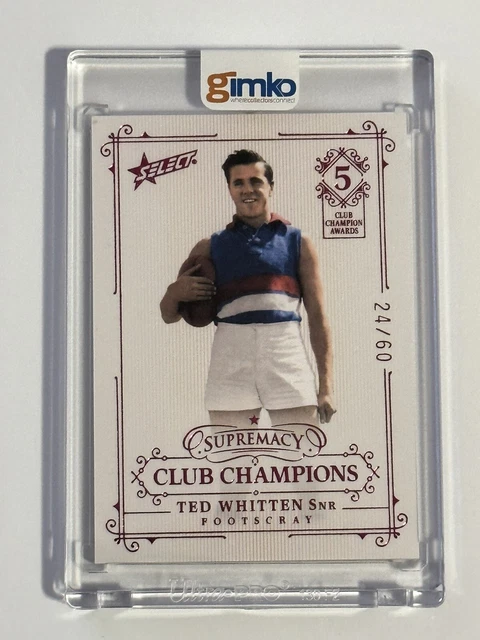 2021 AFL SELECT Supremacy Club Champions Ted Whitten Western Bulldogs ...