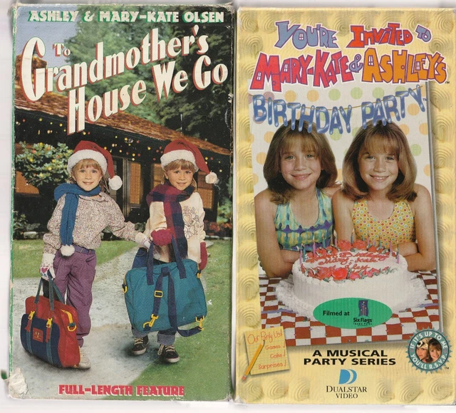 ASHLEY AND MARY-KATE Olsen VHS GRANDMOTHER's HOUSE WE GO and BIRTHDAY ...