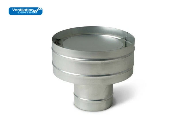 UNIVERSAL ROOF COWL anti downdraught backdraught chimney rain hat ...