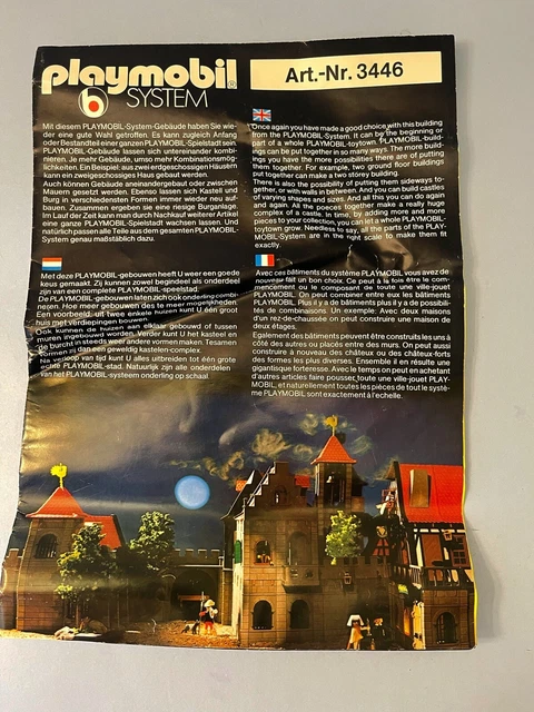 PLAYMOBIL BUILDING INSTRUCTIONS for Castle 3446 SEE PICS EUR 13,68 ...