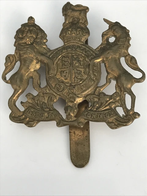 BRITISH MILITARY CAP Badge General Service Corps Brass with brass ...