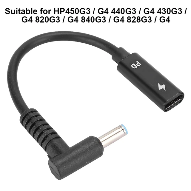 TYPE C FEMALE To 4.5mmX0.6mm Power Adapter Cable Plug Converter ...