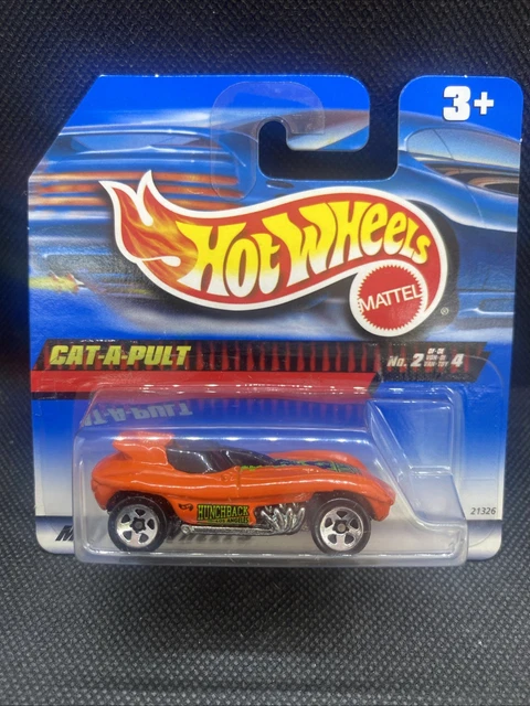 HOT WHEELS 1998 #978 Cat-A-Pult Terrorific 2/4 Short Card Orange £3.99 ...