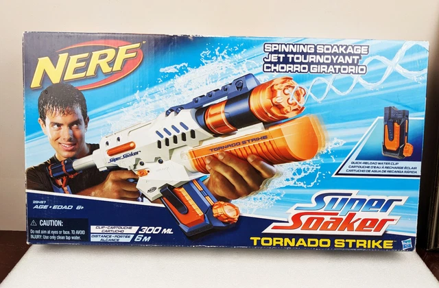 NERF SUPER SOAKER Water Gun NERF Tornado Strike Blaster & Water Clip ...
