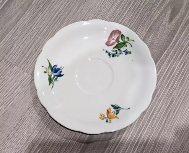 UNTERTASSE KAHLA KAFFEESERVICE Porzellan Gedeck Blumendekor DDR Sammler Ostalgie EUR 7,90 ...