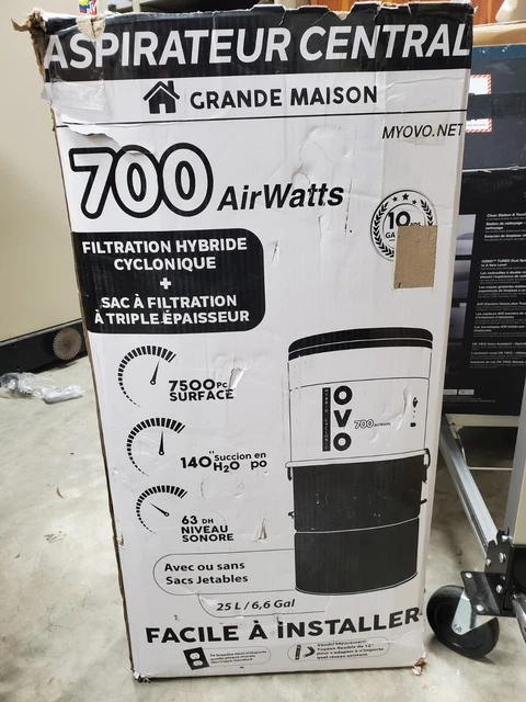 OVO-700ST-25H, HYBRID CYCLONIC Filtration and Filtration Bag vacuum ...