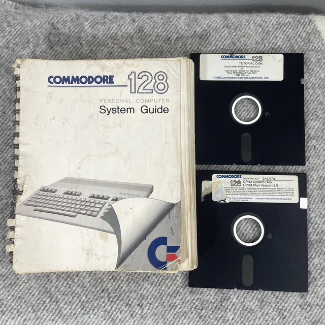ORIGINAL COMMODORE 128 Personal Computer System Guide Tutorial CP/M ...