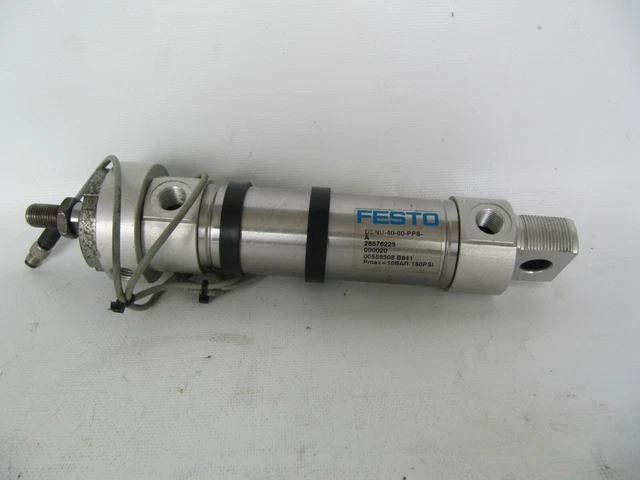 FESTO PNEUMATIC CYLINDER with Sensors DSNU-40-80-PPS-A 26576225 £36.91 ...